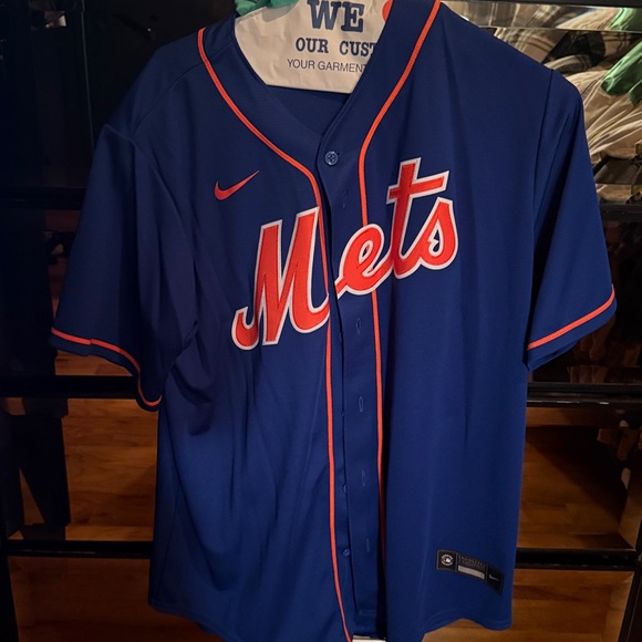 Nike | Shirts | Nike Royal Blue Mets Jersey | Poshmark